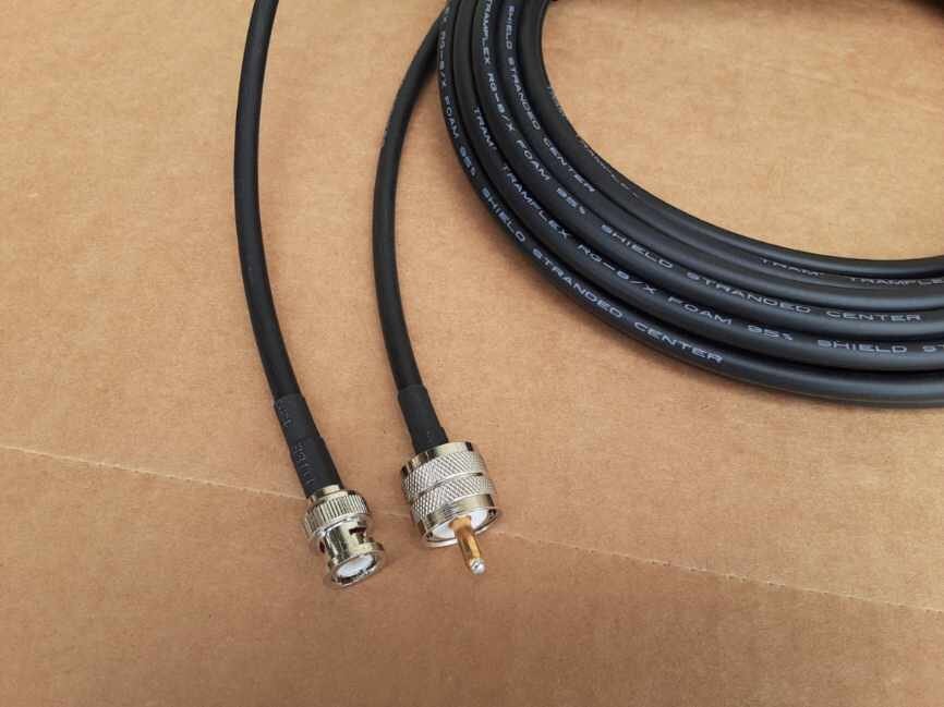 US Made RG-8X Cb Ham Radio Radio Pl259 to Bnc Male 50 Ohm Coax Cable - Etsy