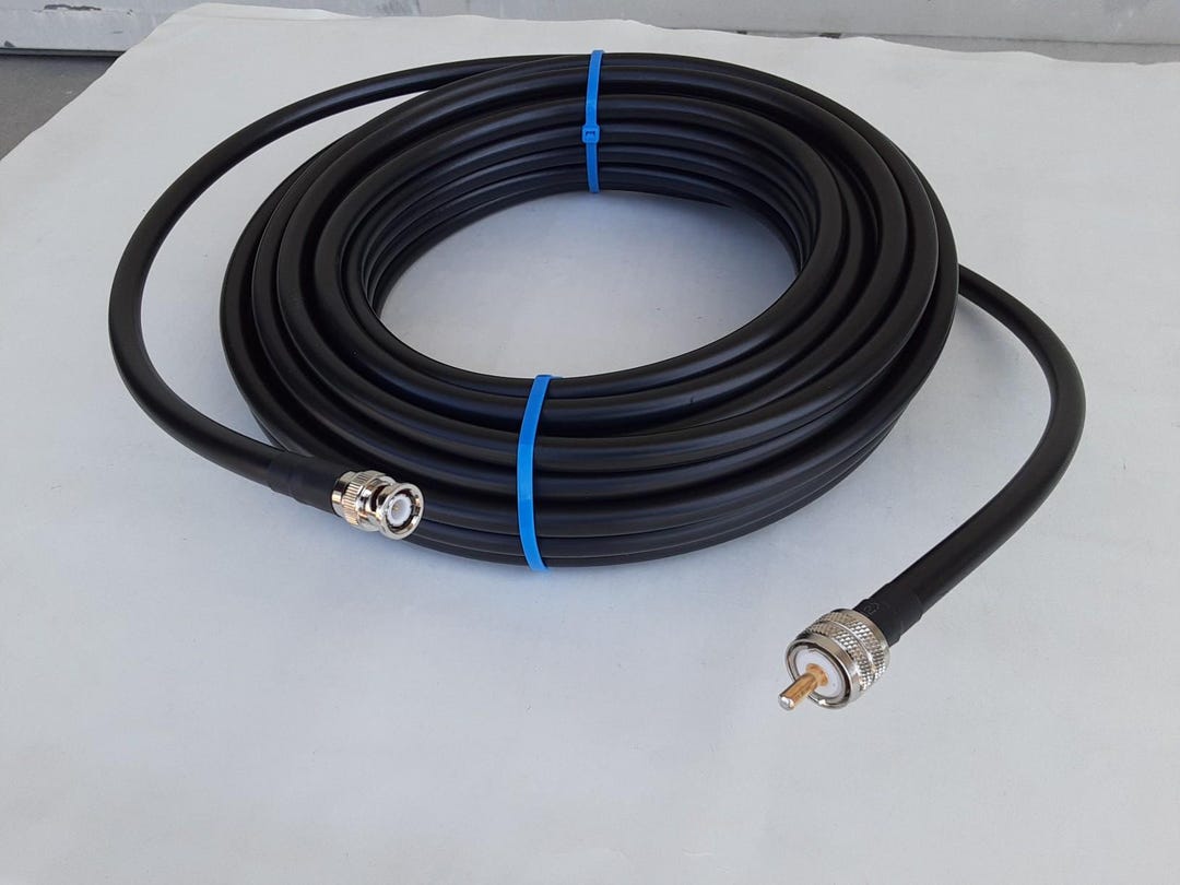 Us Made LMR--400 Antenna Jumper Coax Cable BNC Male to PL259 Male 50 ...