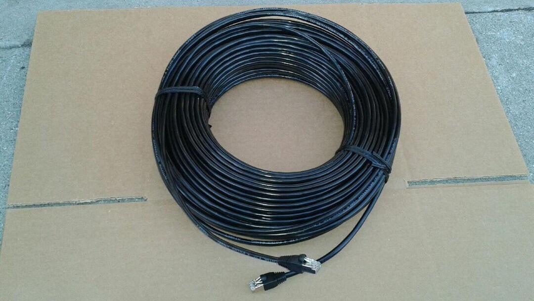 Cat5e SHIELDED Outdoor Indoor Ethernet Cable UV Direct Bury RJ45 Cable ...