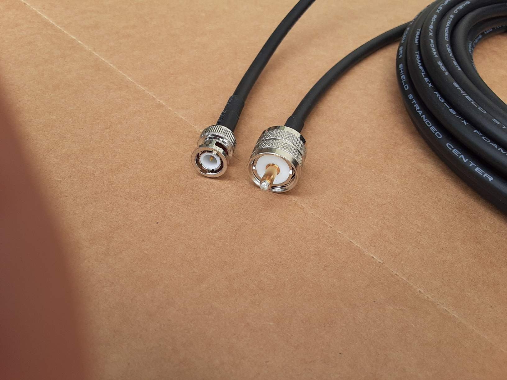 US Made RG-8X Cb Ham Radio Radio Pl259 to Bnc Male 50 Ohm Coax Cable - Etsy