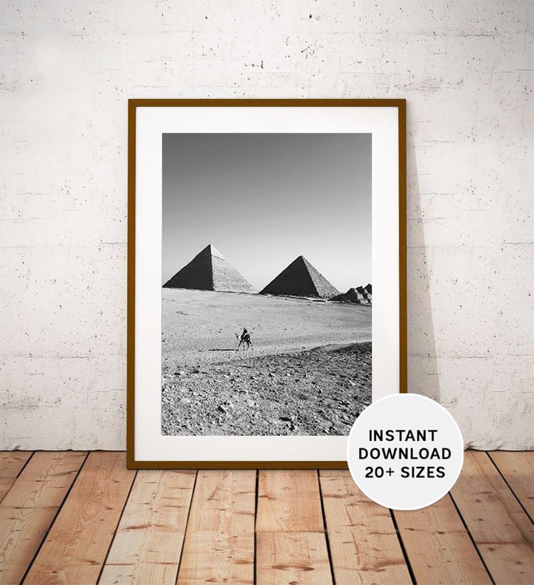 EGYPTIAN PYRAMIDS, Pyramids of Giza, Egypt, Instant Download Print Art ...