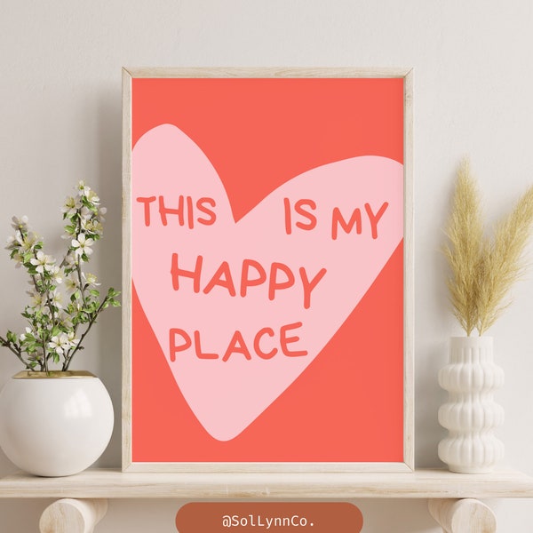 Happy Place Art - Etsy