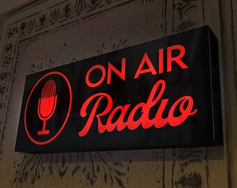 Radio on Air Sign - Etsy