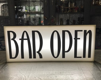 Light up Bar Sign - Etsy UK