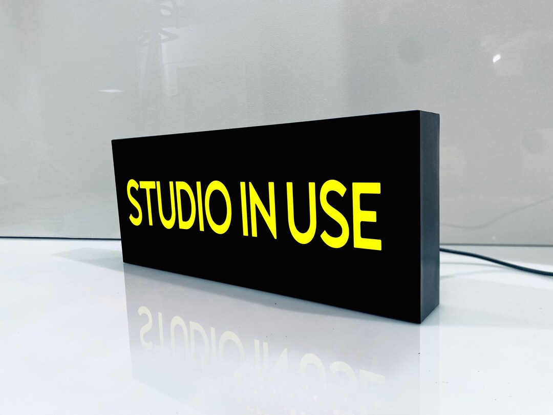 Studio in Use Light up Illuminated Sign Light Box | on Air | Music ...