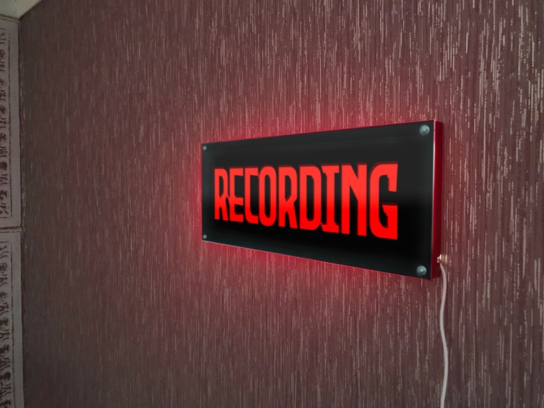 Recording Light up Illuminated Sign Light Box USB LED | Etsy