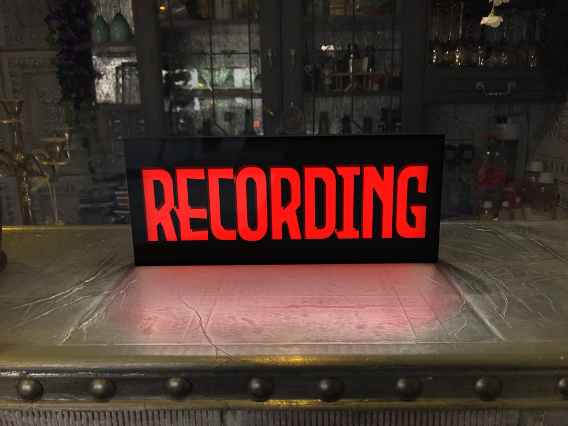 Recording Light up Illuminated Sign Light Box USB LED - Etsy UK