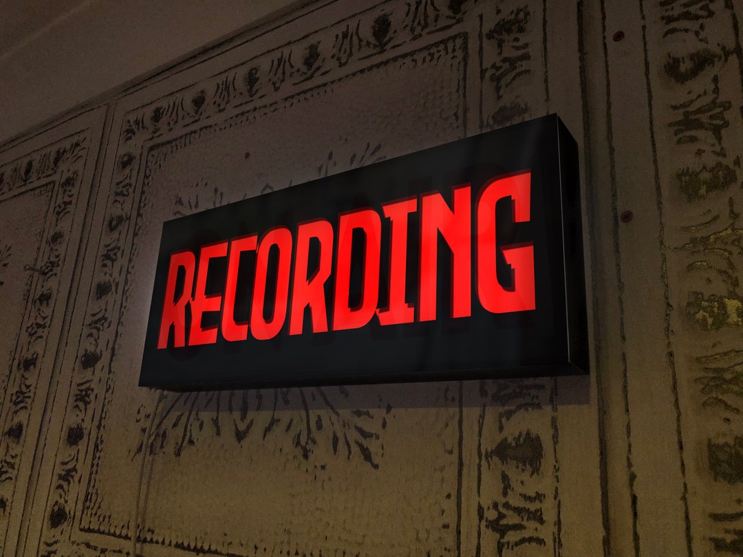 Recording Light up Illuminated Sign Light Box USB LED - Etsy UK