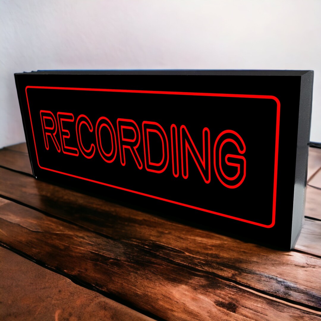 Recording Light up Illuminated Sign Light Box USB LED - Etsy