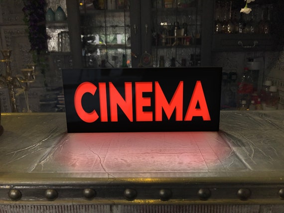 Cinema Retro Light up Illuminated Sign Light Box USB LED - Etsy