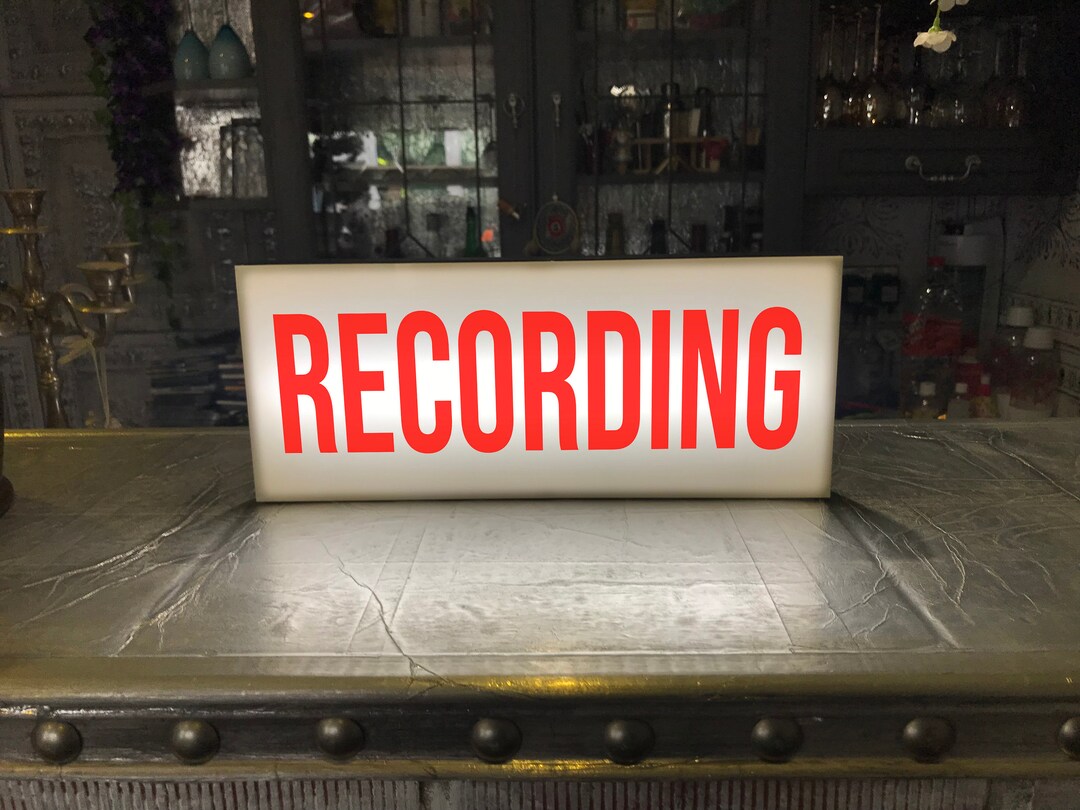 Recording Light up Illuminated Sign Light Box White USB LED - Etsy