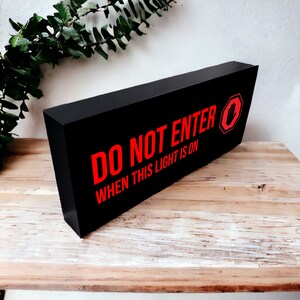Do Not Enter Light up Sign: USB Powered Studio Decor - Etsy UK