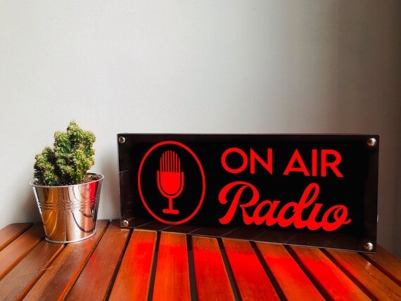On Air Radio Light Up Illuminated Sign Light Box USB LED | Etsy