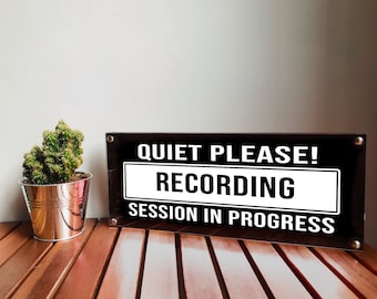 Quiet Please Sign | Etsy