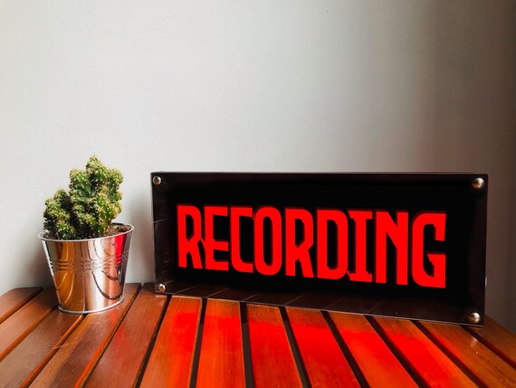 Recording Light up Illuminated Sign Light Box USB LED | Etsy