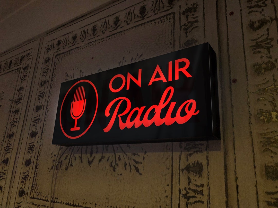 On Air Radio Light up Illuminated Sign Light Box USB LED - Etsy