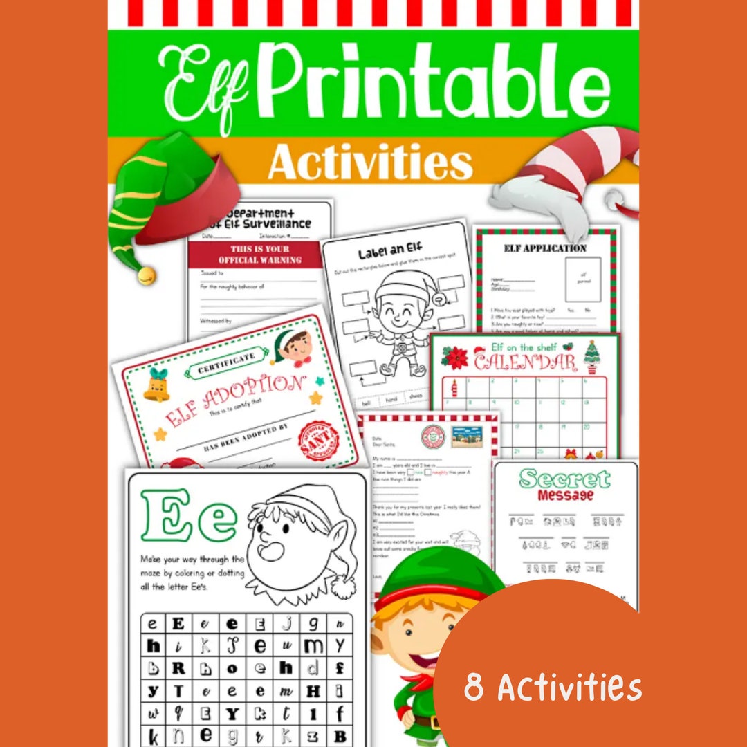 Christmas Elf Kit Printable Christmas Elf Kit Christmas Elf - Etsy