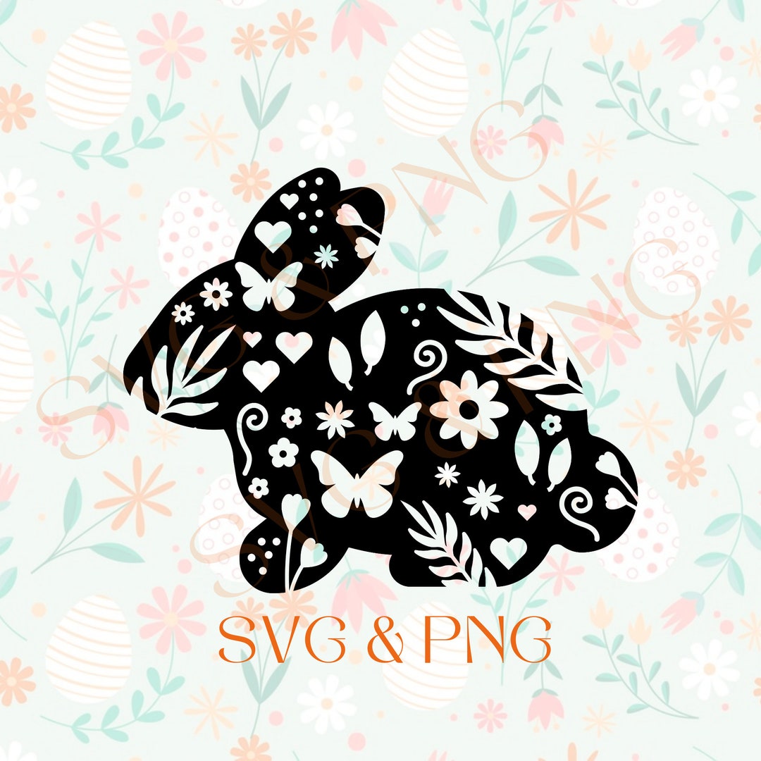 Spring Easter Svg, Bunny Svg, Easter Svg Designs, Easter Png, Spring ...