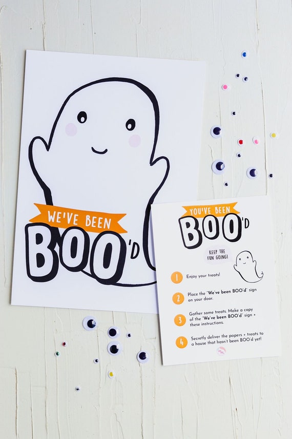 Halloween You've Been Booed Printable Halloween Game - Etsy