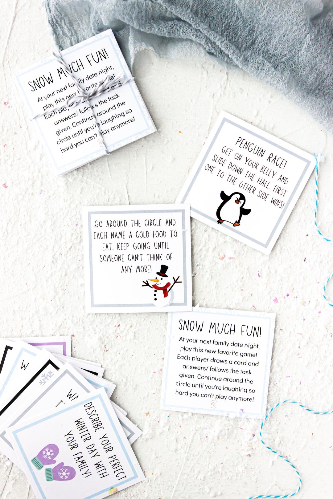 Easy Winter Family Game, Printable Game for Kids, Questions and ...