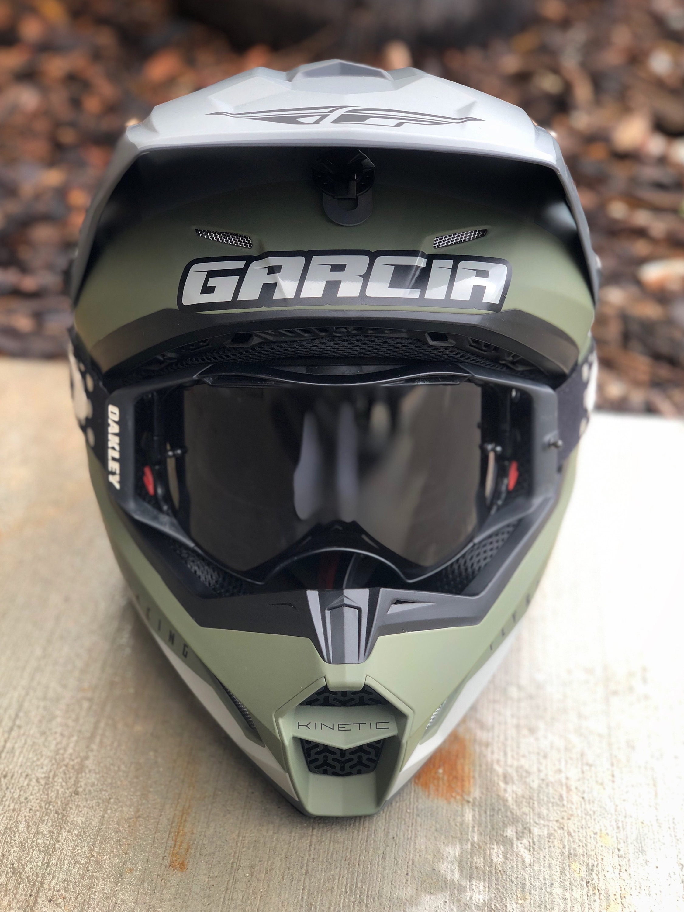 Motocross Helmet Custom Decal Set | Easy to Apply Vinyl Stickers ...