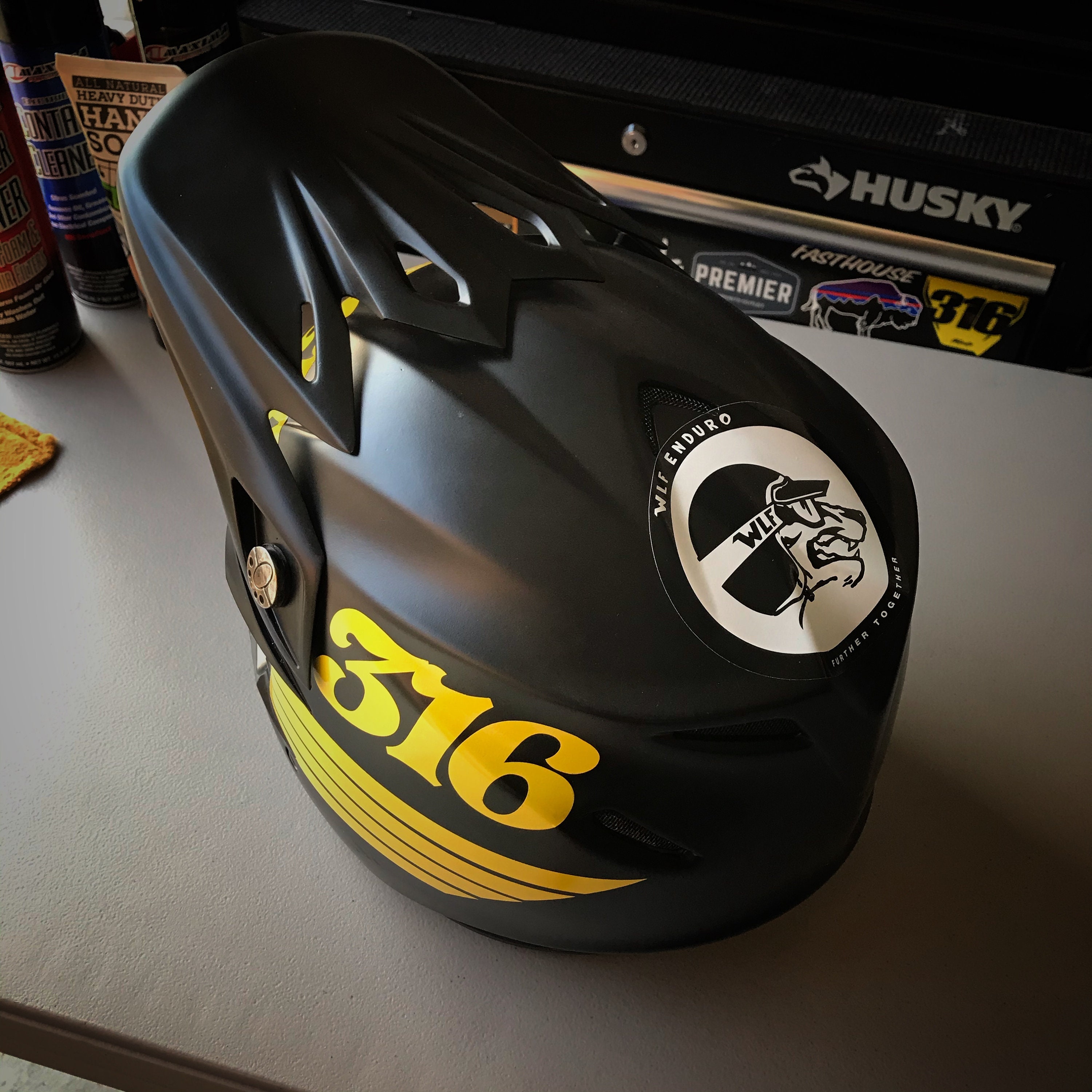 Motorcycle Helmet Decals Retro Font Stripes Dirt Bike - Etsy