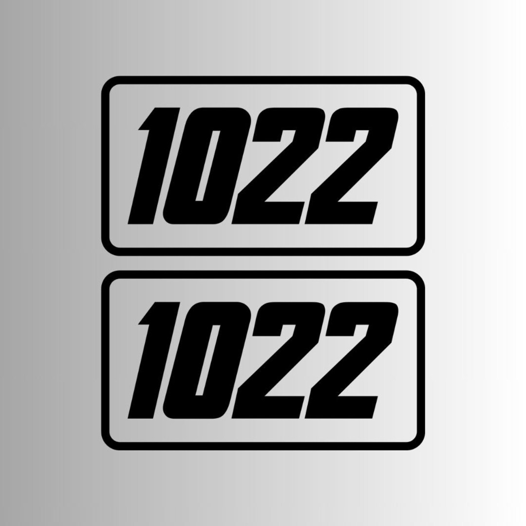 Personalized Motorsport Decal Kits | Set of 2 Racing Numbers | Easy ...