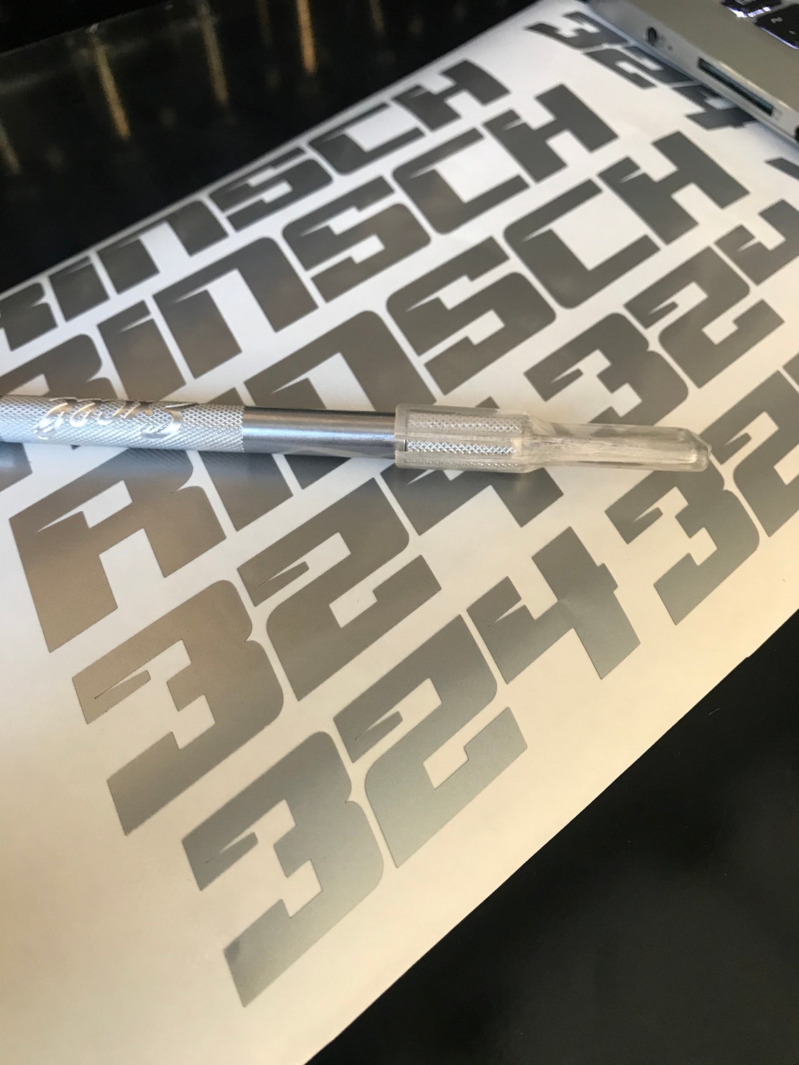 Motorcycle Helmet Decals Name and Number Vinyl Die-cut | Etsy