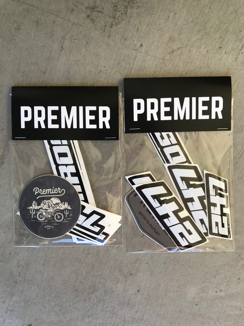 Custom Name and Number Vinyl Decals in Two Colors for Motocross and ...
