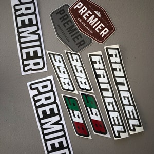 Custom Name and Number Vinyl Decals in Two Colors for Motocross and ...