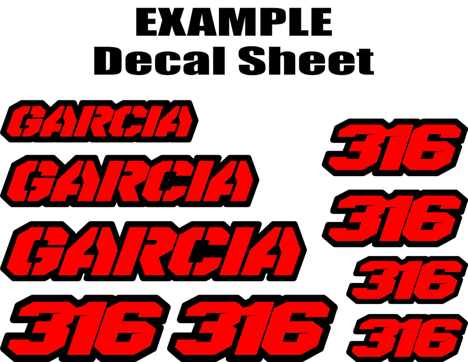 Mountain Bike Helmet Decal Kit | Custom Made | Choose Name and Number ...