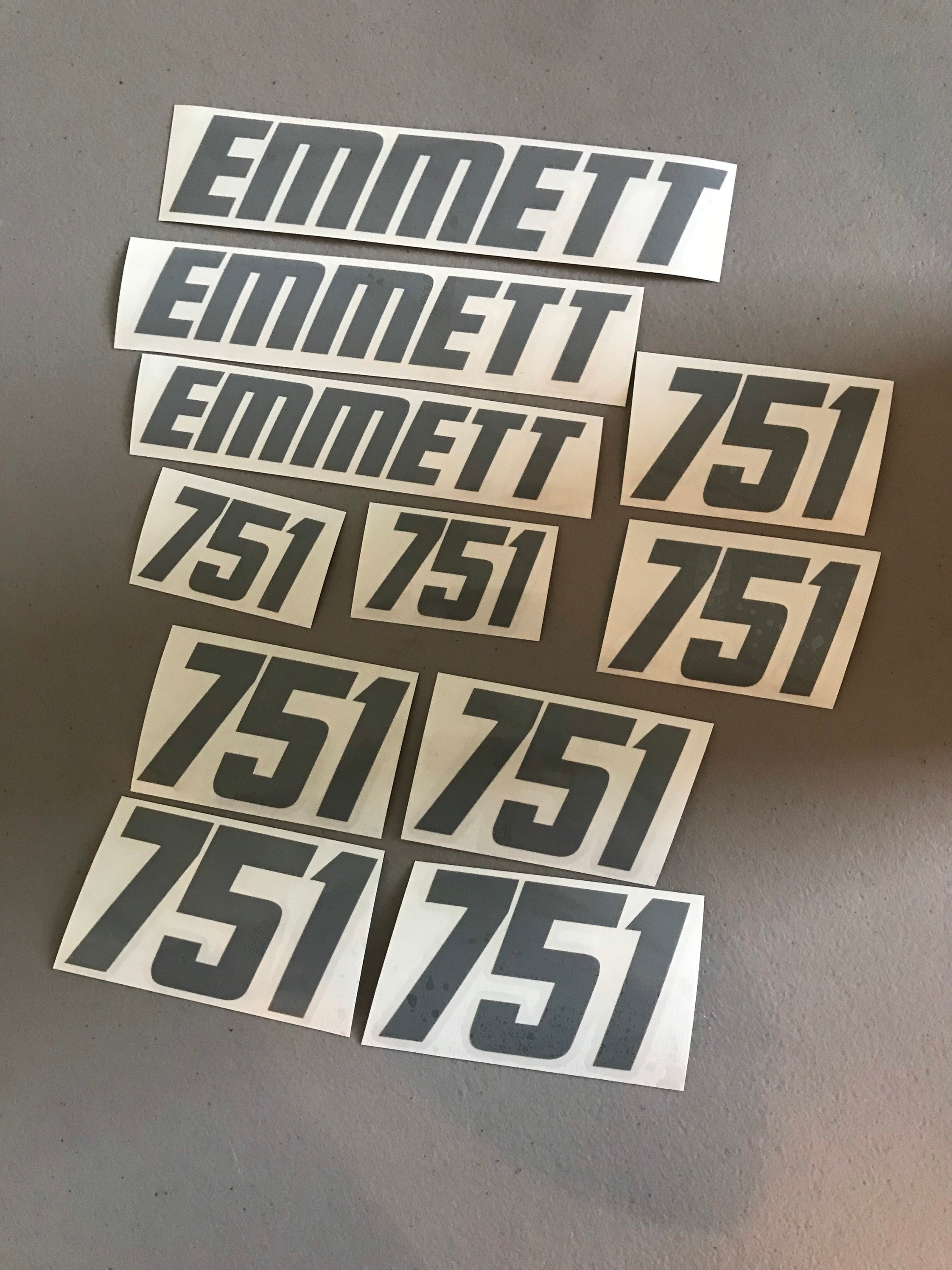 Custom Helmet Vinyl Decal Set for Motorcycle Motocross - Etsy