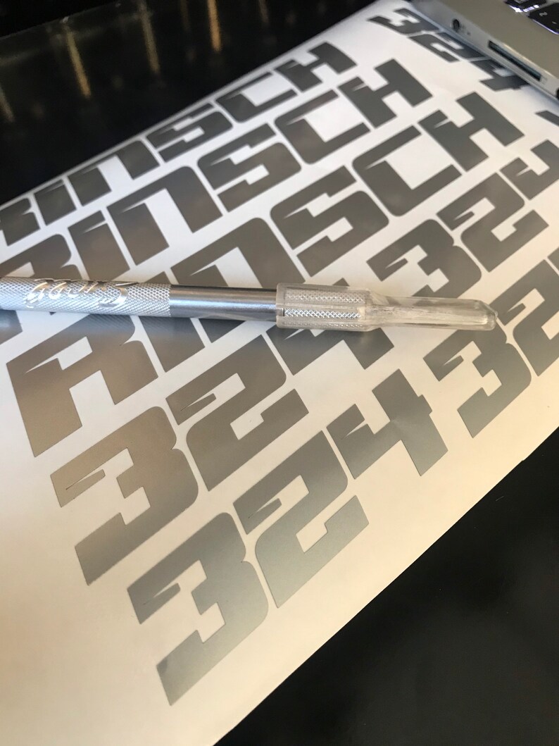 Custom Helmet Vinyl Decal Set for Motorcycle, Motocross, Mountain Bike ...