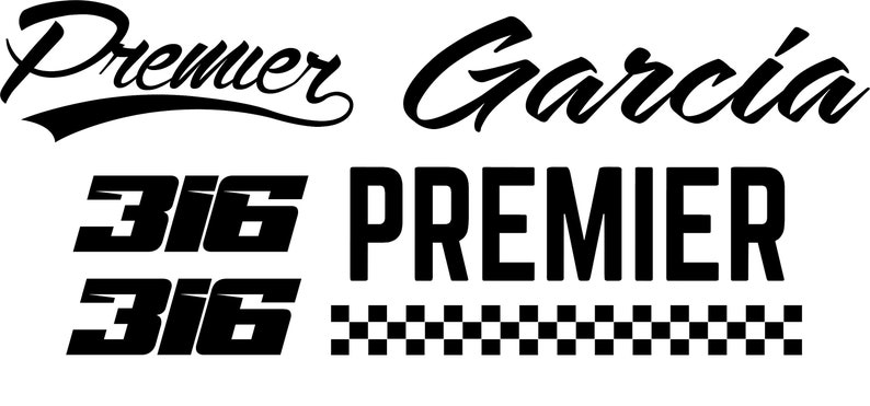 Set of Custom Motorcycle Helmet Decals for Dirt Bike Motocross - Choose ...