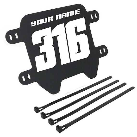 Universal Front Number Plate With Custom Decal for Downhill Surron Super 73 Electric Bike Easy to Install Choose Name Number Etsy