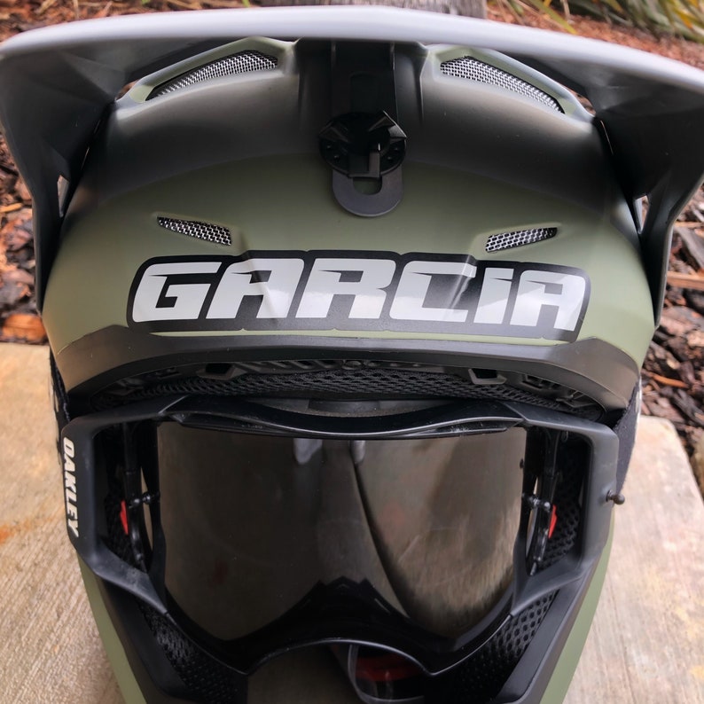 Motocross Helmet Custom Decal Set | Easy to Apply Vinyl Stickers ...