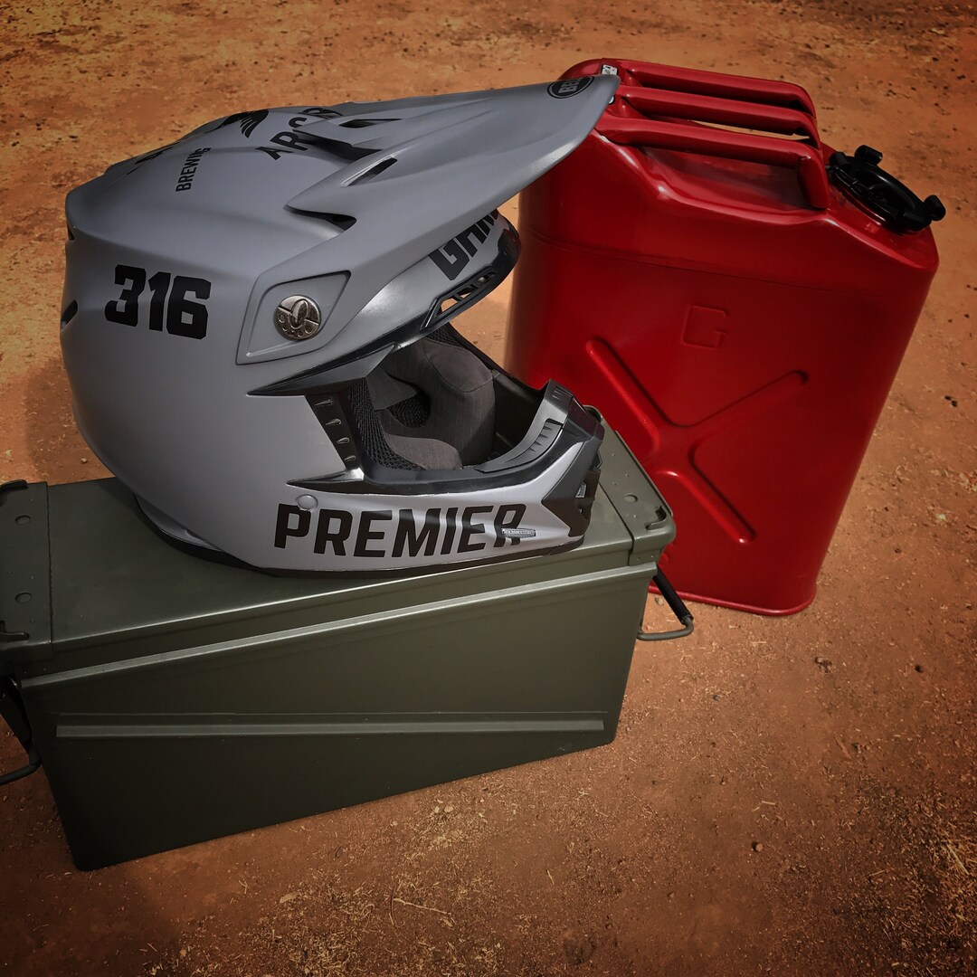 Set of Custom Motorcycle Helmet Decals Motocross Dirt Bike Off-road ...