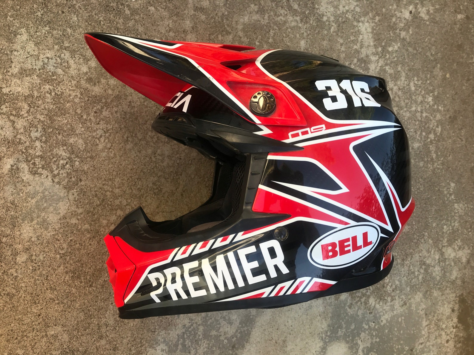 Motorcycle Helmet Decals Name and Number Vinyl Die-cut - Etsy