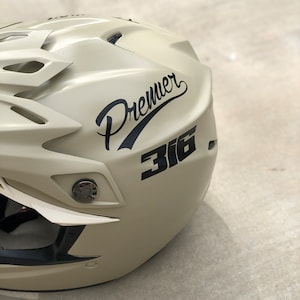 Set of Custom Motorcycle Helmet Decals for Dirt Bike Motocross - Choose ...