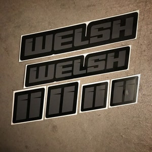 Custom Name and Number Vinyl Decals in Two Colors for Motocross and ...