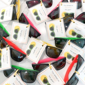 You Shined so Bright This Year - Tags for Sunglasses - Etsy