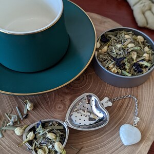 HEART SHAPED CRYSTAL Tea Infuser Tea Ball Loose Leaf Tea - Etsy
