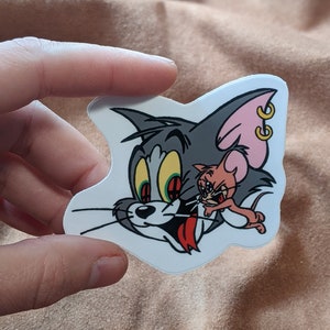 Evil Tom and Jerry Original Art Sticker Vinyl Waterproof Collectibles ...
