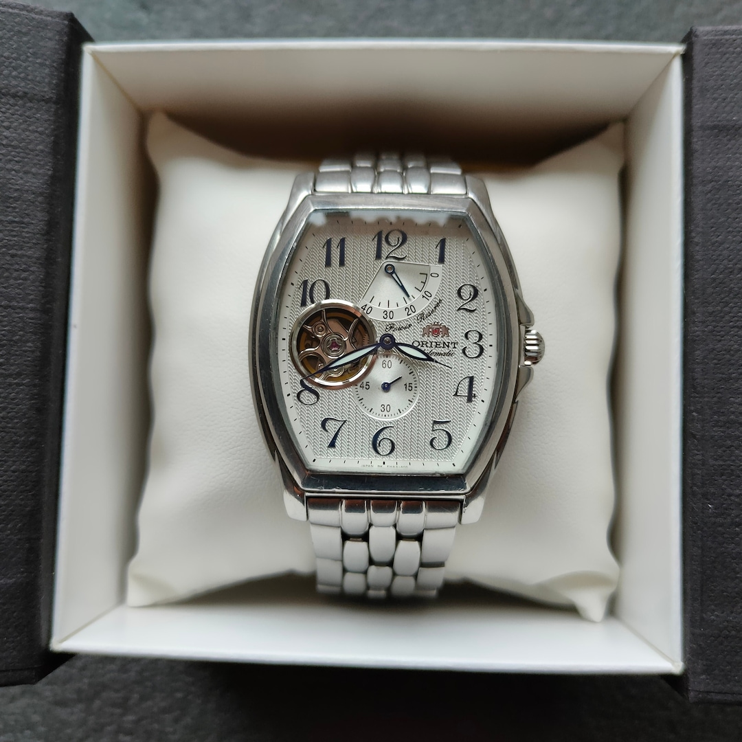 Orient Open Heart With Power Reserve Watch, White Watch, Automatic ...