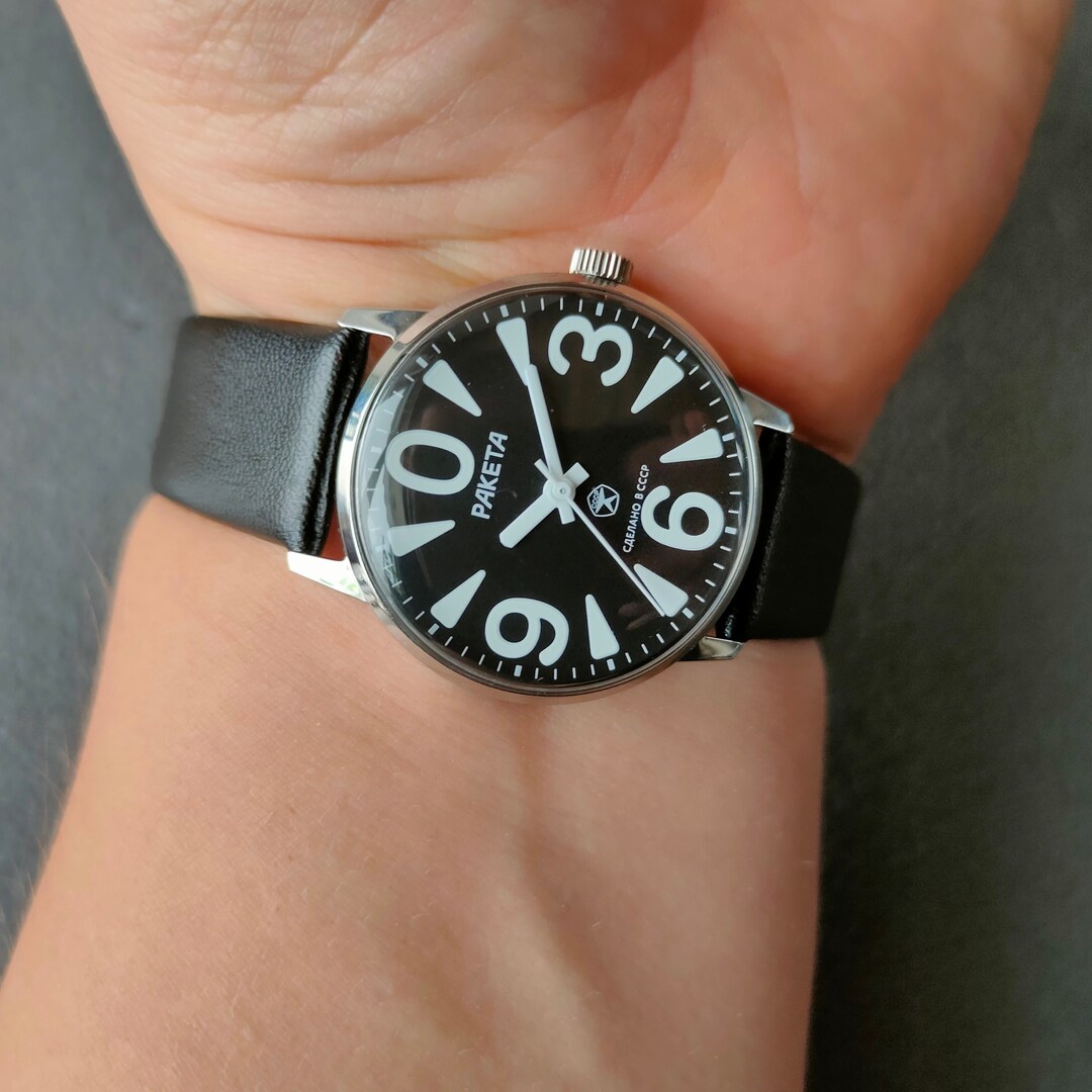 Raketa BIG ZERO Watch, Raketa Small Zero, Raketa Black Zero, Soviet ...