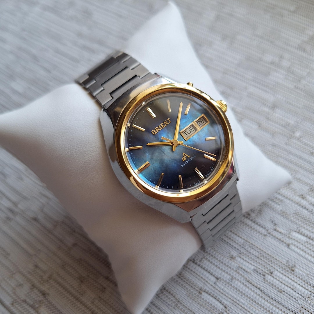 Rare Orient Mexican Chrono Ace Watch, Automatic Watch, Japan Watch, Mechanical Watch, Blue Watch ...