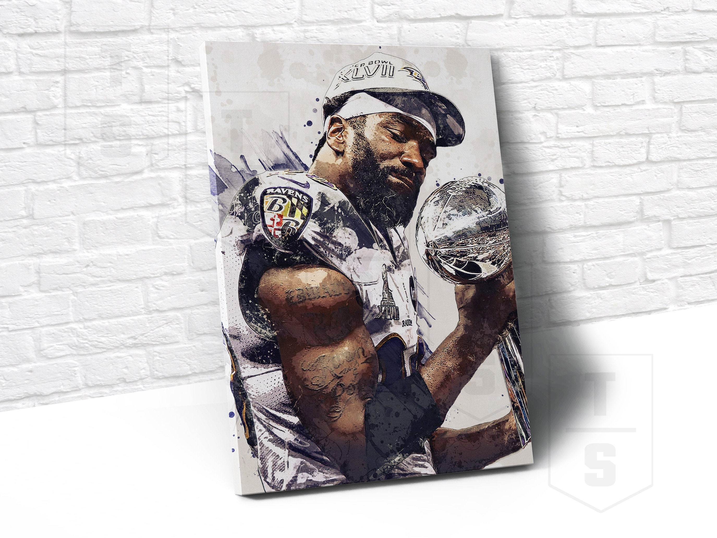 Ed Reed Baltimore Ravens Poster Canvas Banner Football Fan | Etsy