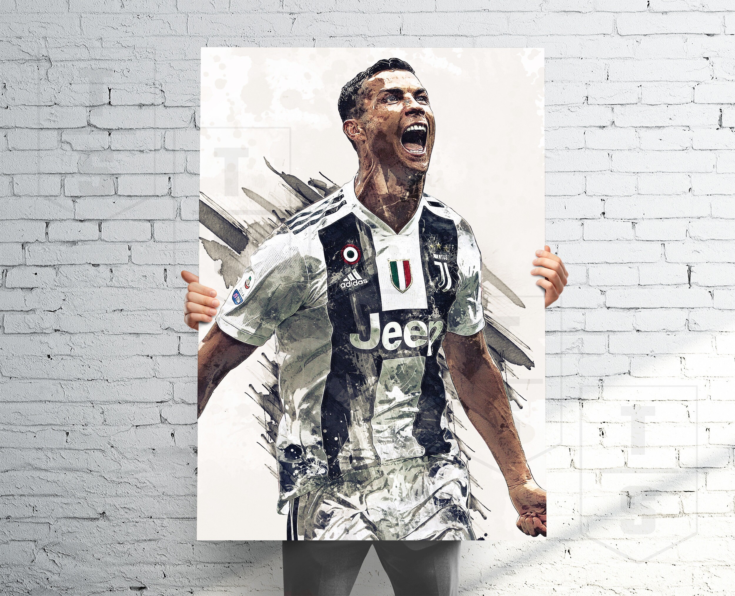 Cristiano Ronaldo Juventus FC Soccer Poster Canvas Banner | Etsy