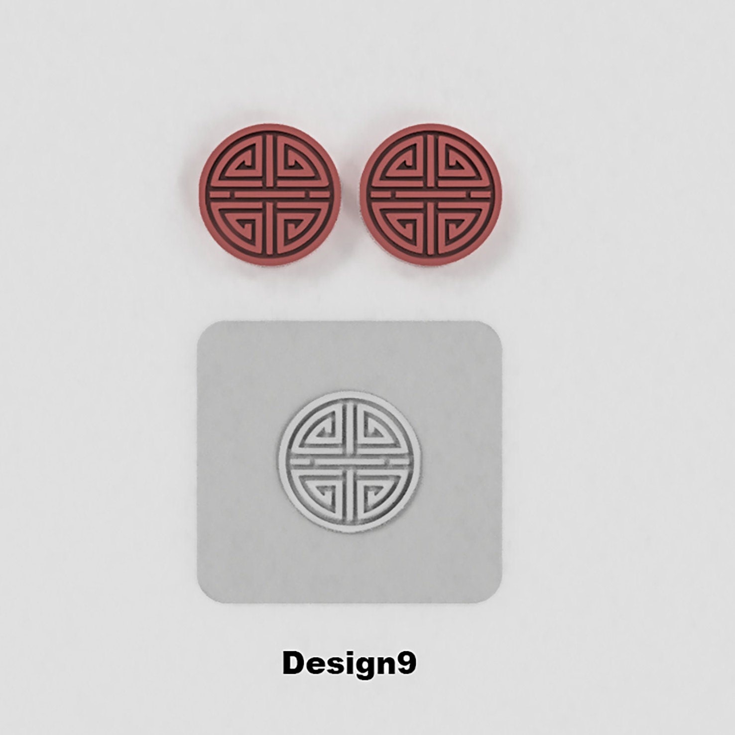 Polymer Clay Stud Stamp and Cutter Polymer Clay Modern - Etsy