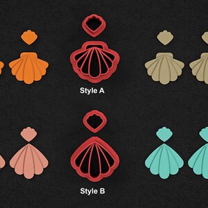 Seashell Shaped Cutters- Polymer Cutter - 3D Printed Cutter - Jewelry ...